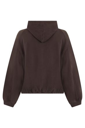 Jacquemus Zip-Up Cotton Hoodie - Brown