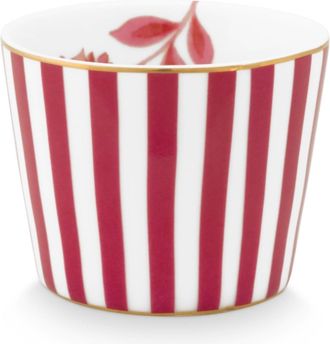 Pip Studio 51011038 Royal Stripes Eierbecher Dark pink (1 St&uuml;ck)