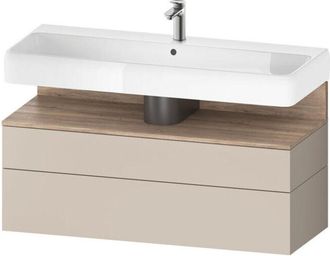 Duravit Qatego Waschtischunterbau, 1 Auszug und 1 Schublade, - Duravit
