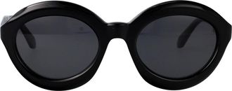 Alaia Lunettes de soleil &agrave; logo lettering - Femme - Accessoires - Noir - Taille: 53 MM