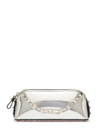 Valentino Garavani mini pochette Rockstud - Argent