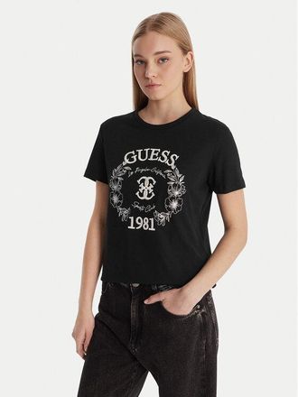 Guess T-Shirt V6RI12 J1314 Schwarz Regular Fit