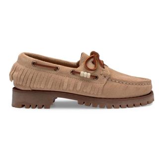 Sebago Femme, Chaussures, Beige, Taille: 39 EU Ranger Suede Fringe