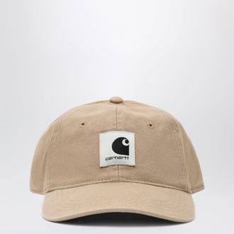 Carhartt Work in Progress Canvas Cap aus Baumwoll-Canvas in Dusty Brown Stone Washed