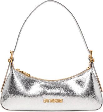 Love Moschino Femme, Sacs, Gris, Taille: ONE Size Sac Bandouli&egrave;re D&eacute;cor&eacute;