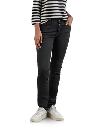 Street One Damen A377759 Jeans Im Casual Fit, Deep Black Wash, 26W / 30L EU