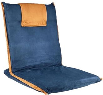 bonVIVO Easy III - Chaise de m&eacute;ditation rembourr&eacute;e - Poign&eacute;e int&eacute;gr&eacute;e, Dossier r&eacute;glable, Chaise Pliable Polyvalente, Chaise de Sol pour Yoga, Maison, Bureau, 