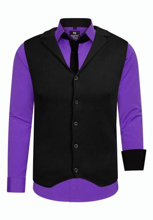 Rusty Neal Hemd mit Weste und Krawatte 3-teilig