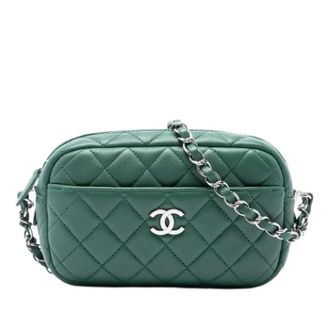 Chanel Sac bandouli&egrave;re vintage Pre-owned - Femme - Pre-owned - Vert - Taille: ONE Size