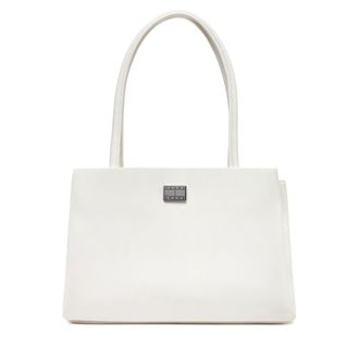 Tommy Jeans Handtasche Tommy Jeans Tjw American Cool Med Tote AW0AW17297 Wei&szlig;