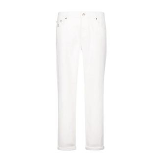 Brunello Cucinelli Wei&szlig;e leichte Denim-Hose - - Jeans - Herren - Wei&szlig; - L