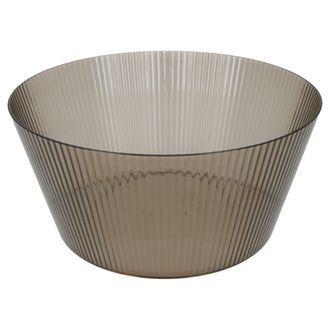 MamboCat Togo 1x gro&szlig;e Kunststoff-Schale grau I 3 L I XL-Serviersch&uuml;ssel f&uuml;r Salat, Dessert, Nudeln u.v.m. I Camping-Geschirr I Outdoor Picknick Bowl