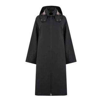 Herno Femme, Vestes, Noir, Taille: 38 FR Long Rain Coat