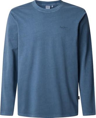 Pepe Jeans London Jacko Long T-Shirt, Bleu (Bleu Sterling), S Homme