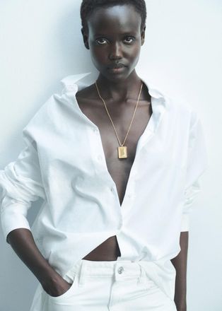 Mango Halskette mit Anhänger gold - Damen - Einheitsgröße - MANGO