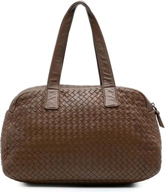 Bottega Veneta sac porté épaule en cuir Nappa Intrecciato (2012-2025) - Marron