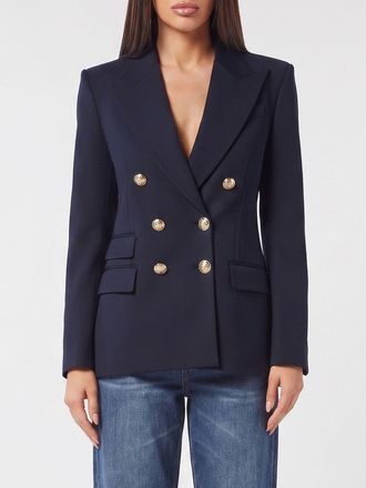 Philipp Plein Slim Fit Zweireiher-Blazer aus Wollmischung mit Strass-Teddyb&auml;r-Logo