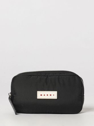 Marni Pochette porte-documents en nylon avec logo appliqu&eacute; et fermeture &eacute;clair