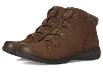 Clarks Damen Carleigh Jade Stiefelette, Taupe Nubuk, 39 EU