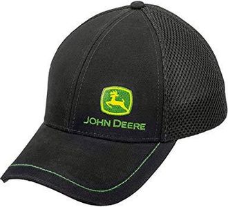 John Deere Casquette en maille noire