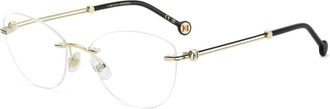 Carolina Herrera Monture Optique - Femme - Accessoires - Jaune - Taille: 55 MM