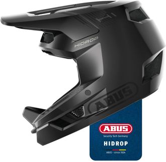 ABUS Downhill Helm HiDrop - ASTM-zertifizierter Fullface Helm mit ABS-Au&szlig;enschale f&uuml;r MTB: Downhill, Enduro und Bikepark - f&uuml;r Erwachsene und Jugendliche -