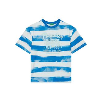 Benetton United Colors Of Benetton T-Shirt 3SL3C10P5 Blau Oversize