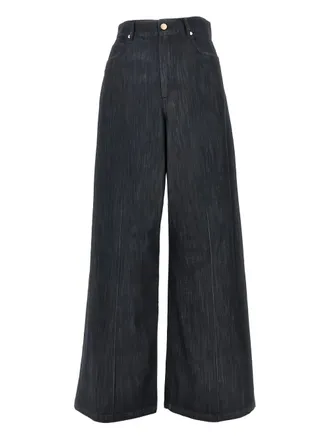 Max Mara Womens Jeans Smmlavinia Navy Blue Cotton