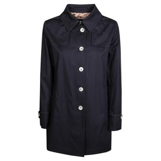 Herno Femme, Manteaux, Bleu, Taille: 44 FR Trench Medio