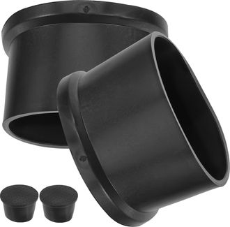 SOLUSTRE 4 St&uuml;ck rutschfeste Gummirollenkappen 50mm M&ouml;belrollenstopper Rund Verschlei&szlig;fest und Ger&auml;uschreduzierend f&uuml;r St&uuml;hle Betten und Sofas