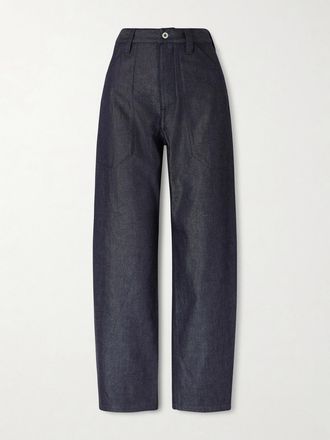 Jil Sander Jean Boyfriend Raccourci - Bleu