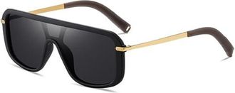 Generic Lunettes De Soleil Polaris&eacute;es &Agrave; Grande Monture For Hommes Et Femmes, Lunettes De Soleil De Sport, De Conduite, De F&ecirc;te(Black)