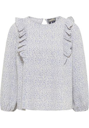 Dreimaster Dreimaster Blusenshirt Damen Blau Wollweiss