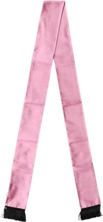 Dolce & Gabbana Homme, Accessoires, Rose, Taille: ONE Size Foulard en Soie avec Franges
