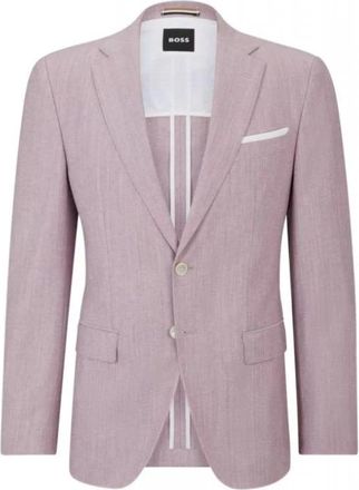 HUGO BOSS Homme, Vestes, Rose, Taille: M Blazer Ajust&eacute;