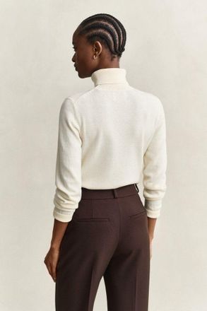 GANT Rollkragenpullover WOOL COTTON TURTLENECK normale Passform, unifarben