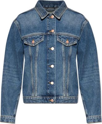 Emporio Armani Femme, Vestes, Bleu, Taille: 38 FR Veste en jean