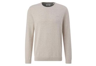 s.Oliver Rundhalspullover Casual (1-tlg) mit gesticktem Logo, Feinstrick, Crew-Neck, 1 St&uuml;ck