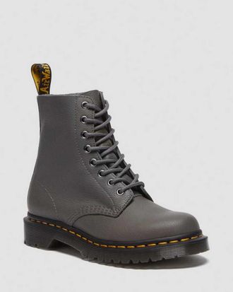 Dr. Martens 1460 Pascal Virginia Leder Schn&uuml;rstiefel in Grau, Gr&ouml;&szlig;e: 36