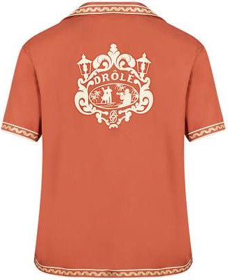 Dr&ocirc;le de Monsieur Chemise &agrave; imprim&eacute; en lyocell