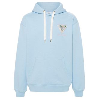 Casablanca Bestickter Maison De Reve Hellblauer Kapuzenpullover