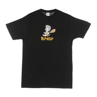 Ripndip Schwarzes Herren T-Shirt mit Logo-Druck - - Tops - Herren - Schwarzk - L