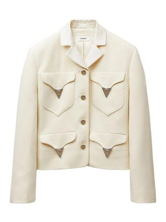 Versace Veste Casual - Cr&egrave;me