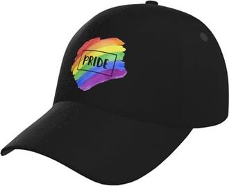 Generic Chapeau De Baseball Fiert&eacute; Arc-en-Ciel LGBT Chapeau De Sport Mode L&eacute;g&egrave;re Casquette D&Eacute;t&eacute;, pour Camping, Les Loisirs, Femmes, 55-59cm