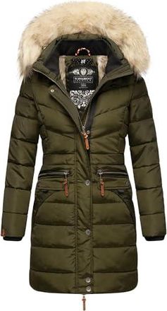 Navahoo Paula Manteau dhiver pour Femme matelassé Long Olive foncée M