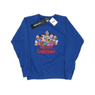 Disney Mickey Mouse And Friends Christmas Sweatshirt f&uuml;r Damen (K&ouml;nigsblau)