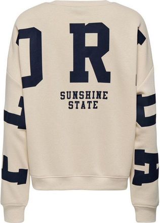 Only Sweatshirt ONLSWEAT L/S BACK/SLEEVE PRINT aus Baumwollmix