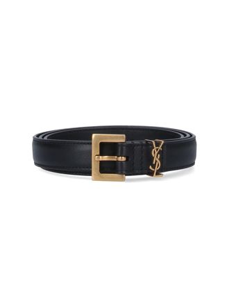 Saint Laurent Monogram Logo Belt