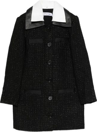 Self Portrait Femme, Robes, Noir, Taille: 34 FR Mini-robe en dentelle et cristaux