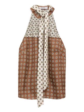 Dorothee Schumacher Oberteil mit geometrischem Muster - Braun